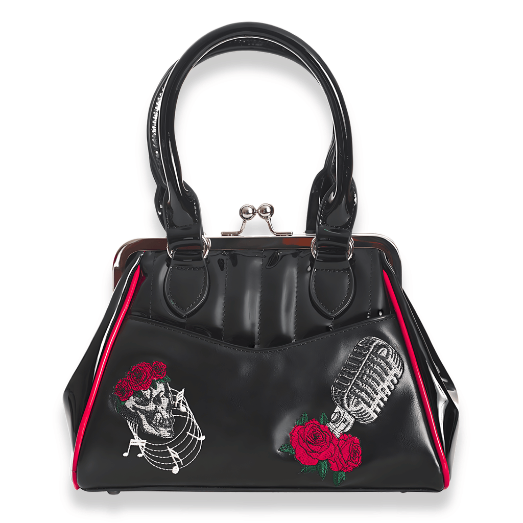 Rockabilly / Pin up Skull Kisslock Bag – Wicked Misfit