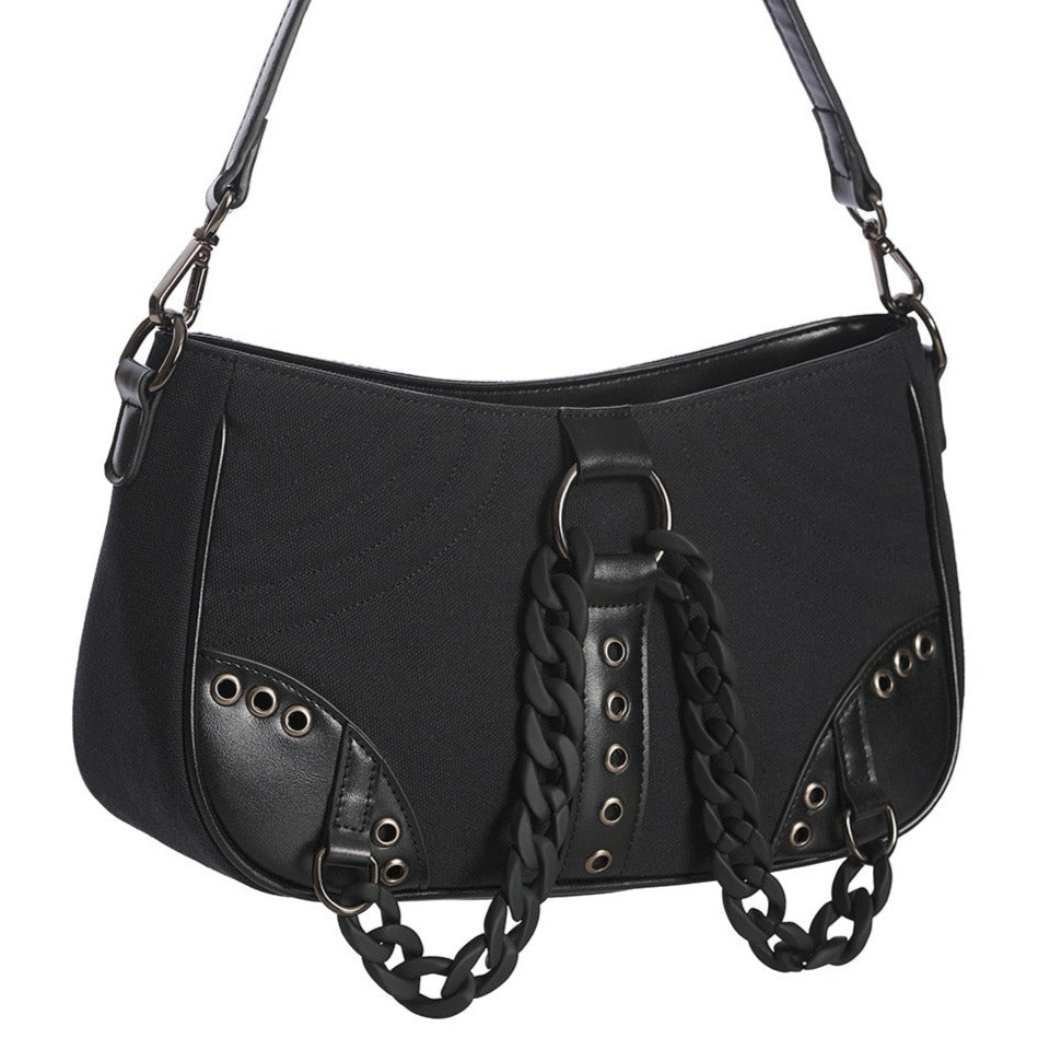 Black Double Chain Crossbody Bag – Wicked Misfit