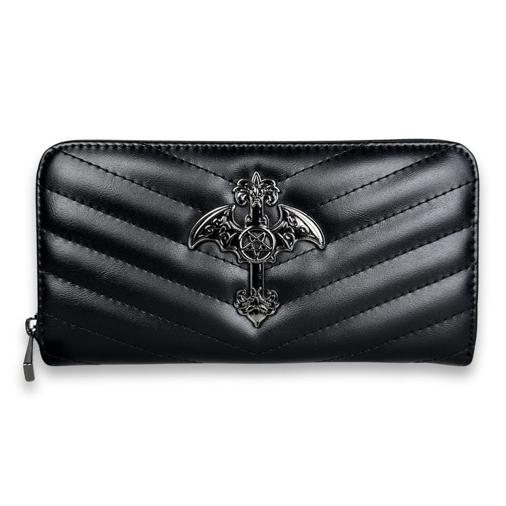 Gothic Cross Quilted Wallet – Wicked Misfit