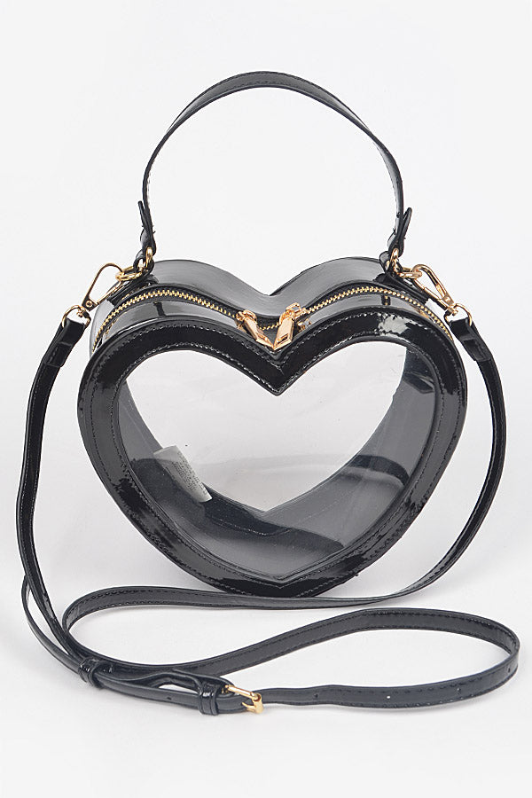 Clear Heart Crossbody Bag – Wicked Misfit
