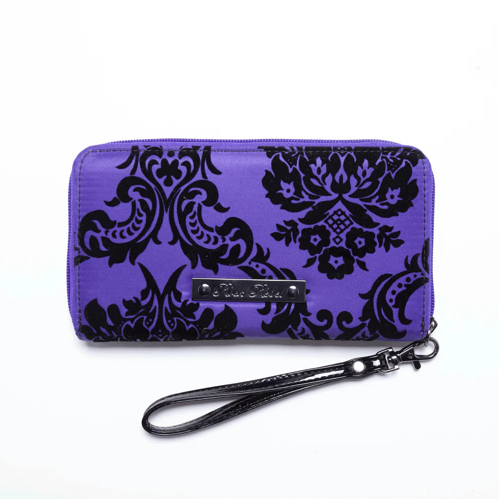 Purple Damask Wallet – Wicked Misfit